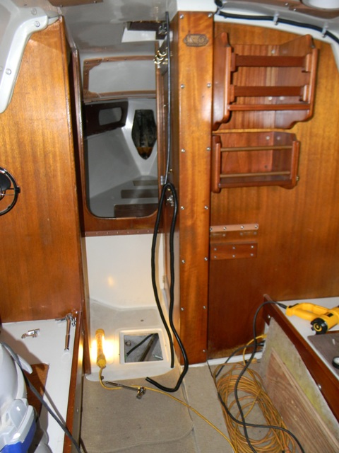 Ericson 25, Oystercatcher: Anchor, Chain Locker, and Anchor Roller ...