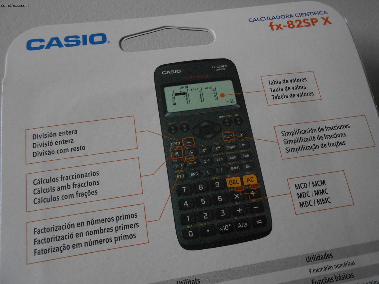 Zona Casio: Prueba: calculadora fx-82SPX Classwiz de Casio