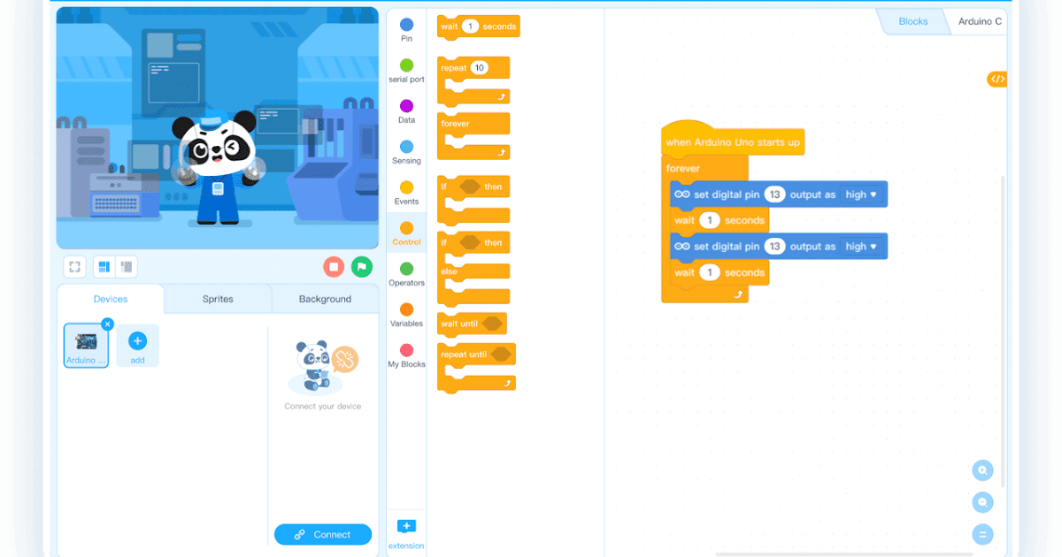 mBlock = Scratch + Arduino
