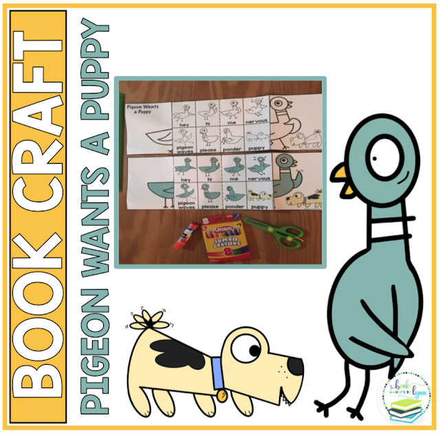 THE PIGEON WANTS A PUPPY BOOK CRAFT ~ Book Units by Lynn