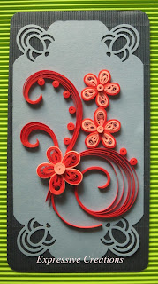 Paperie Expressions: Simple Quilled card