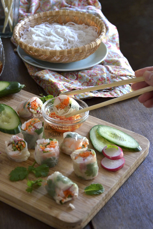 Adora's Box: FRESH RICE PAPER SPRING ROLLS