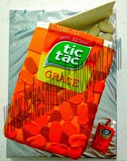 Sweetest things in life...: 3D Tic Tac Cake