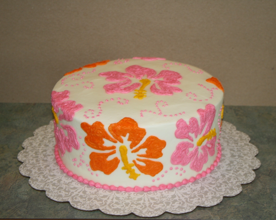 Party Cakes: Hibiscus Birthday Cake