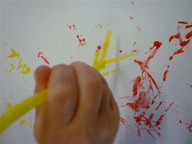 Toddler Time: Straw Printing