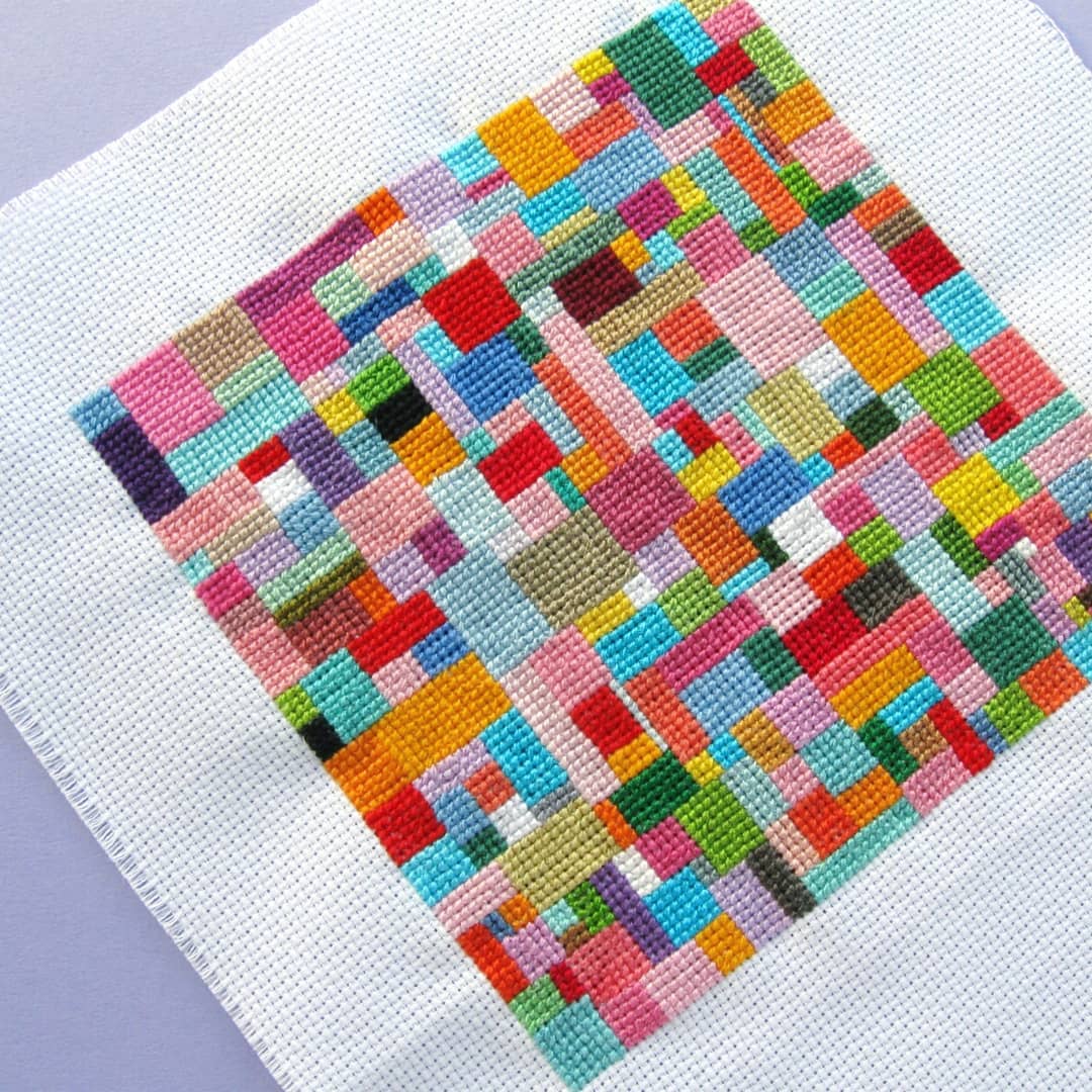 Bugs and Fishes by Lupin: Creating Patchwork Cross Stitch from Leftover ...