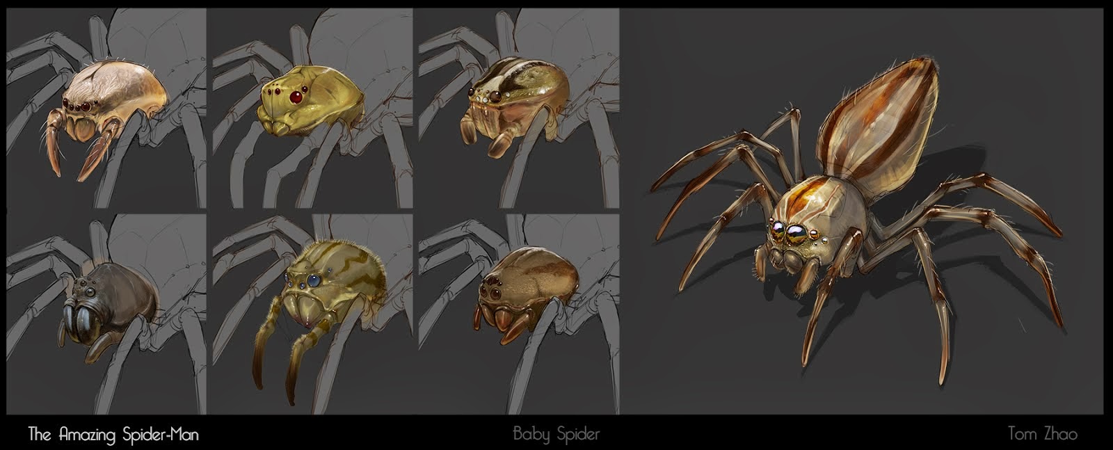 See the Unused Mutant Spider Designs in AMAZING SPIDER-MAN Concept Art ...