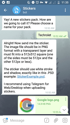 How To Make Telegram Stickers on Android, iOS and PC - Techrolet Tech ...
