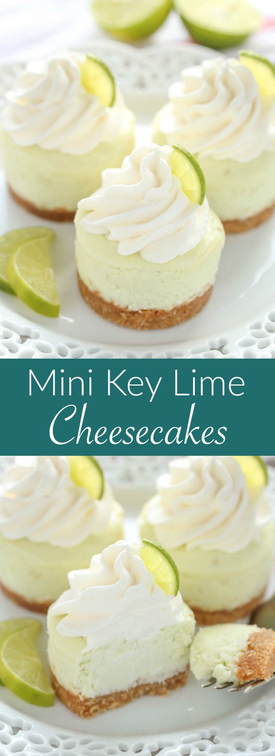 MINI KEY LIME CHEESECAKES - Book Of Recipes