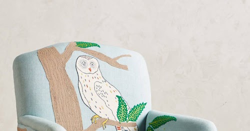 My Owl Barn: Linen and Felted Wool Owl Chair