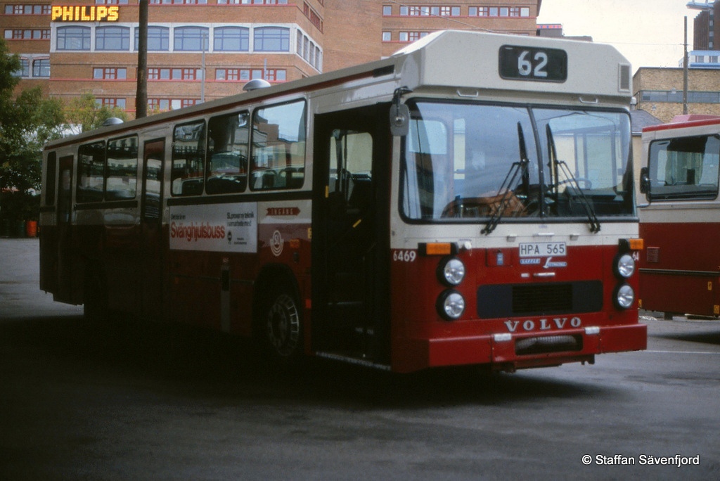 Staffans bussbilder: Hornsbergsgaraget Stockholm i september 1984