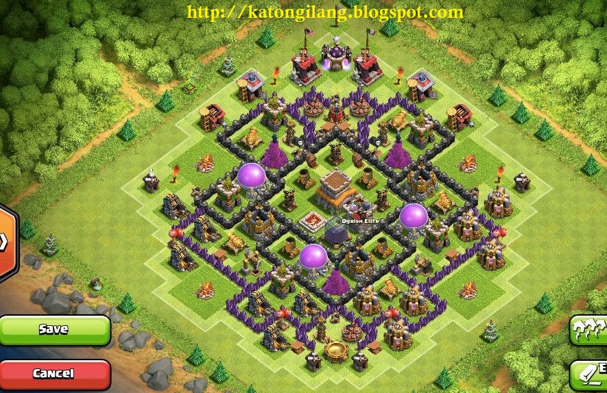 Kumpulan Base COC TH 8 Terbaru Air Sweeper - Gils Blog