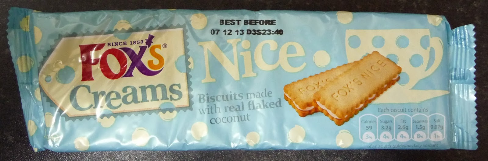 Something to look forward to: Fox's Creams: Nice