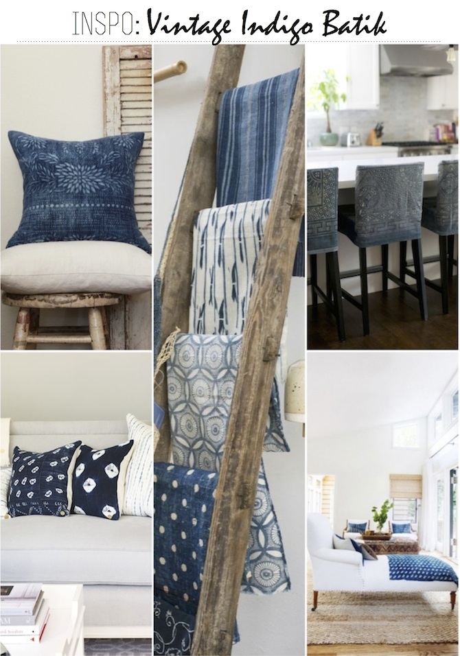 FRANKIE HEARTS FASHION: Vintage Indigo Batik Fabric