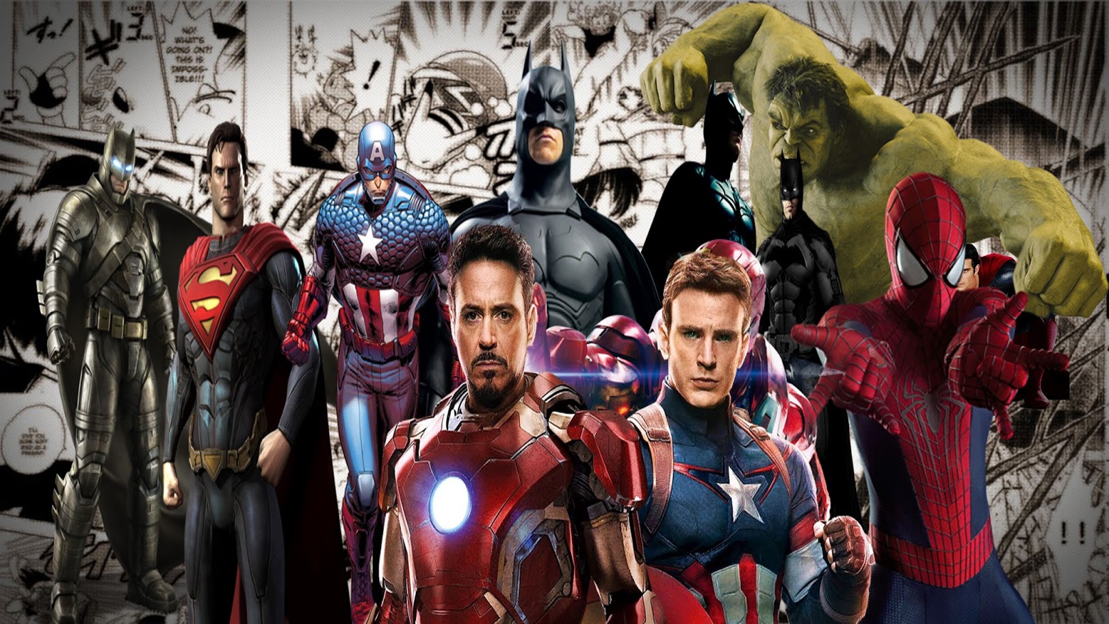 Dimensão Youtuber: Download wallpaper Marvel e Dc comics