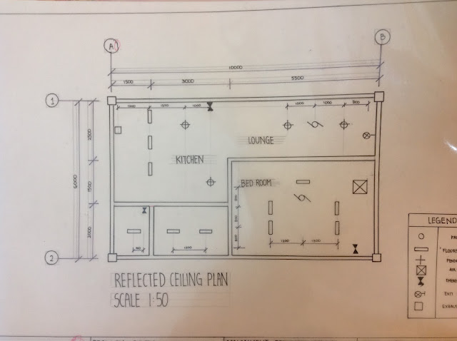 Reflecting ceiling plan