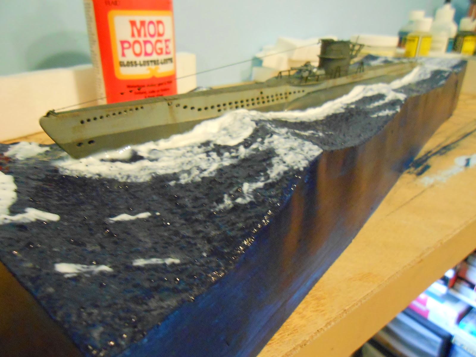 The U-Boat Yard: U-73 water effect preview