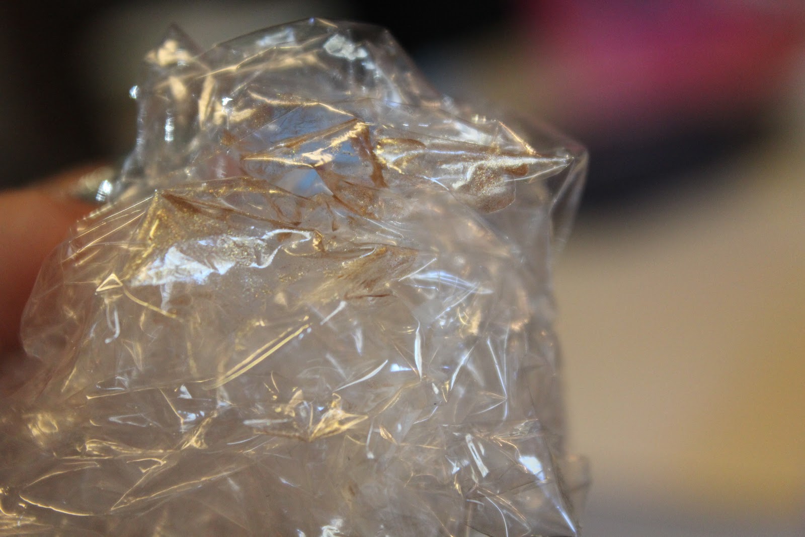 Glimpses of the Moon: Tuesday Tutorial: Plastic Wrap Technique