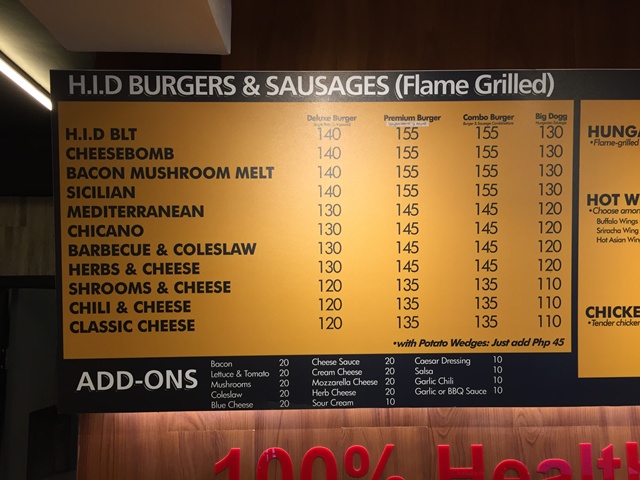 ERICJAZ FOODIES: H.I.D BURGERS (CITY GOLF PLAZA, ORTIGAS)
