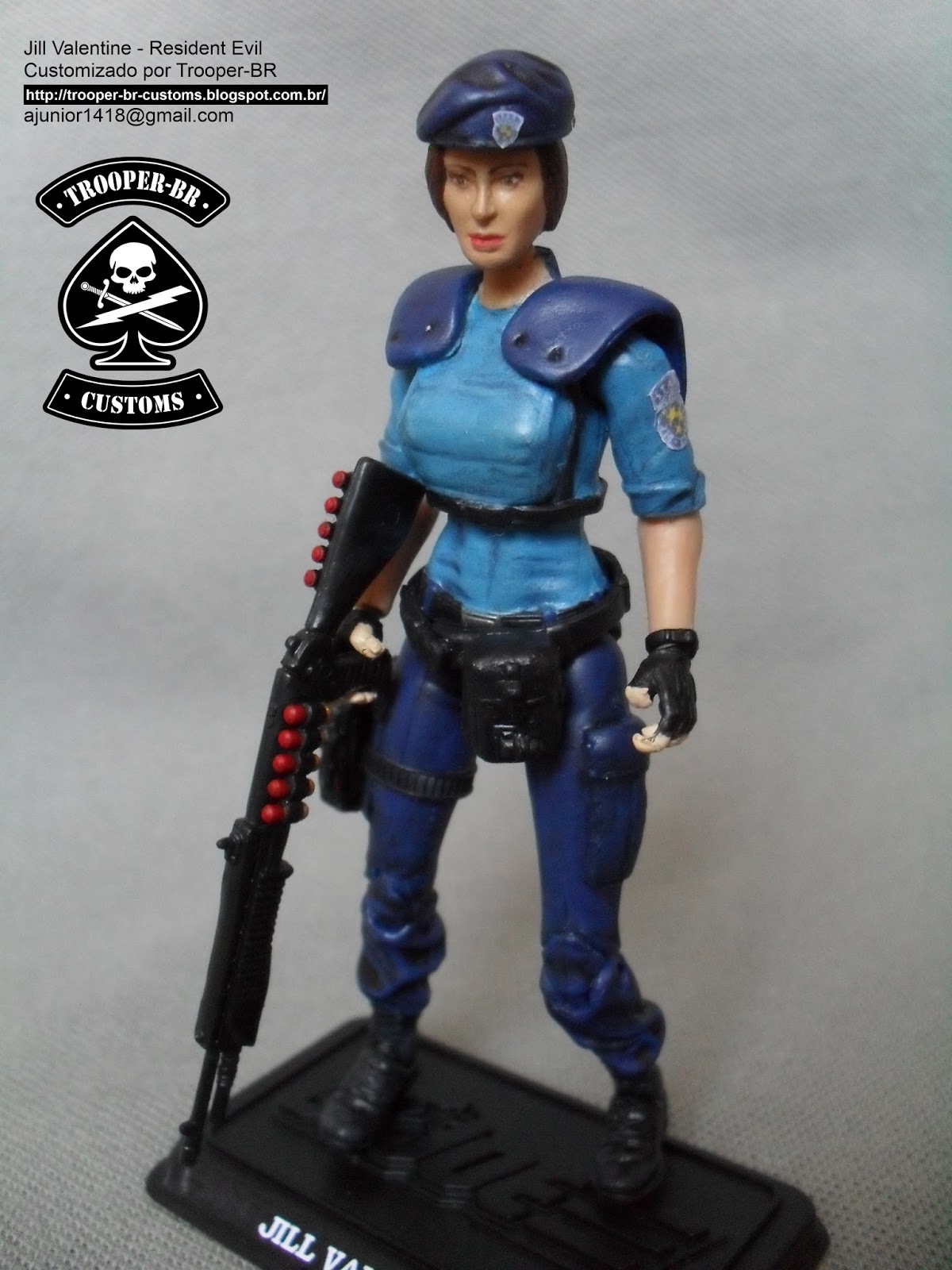 Gi joe Custom Action Figures: Jill Valentine - Resident Evil