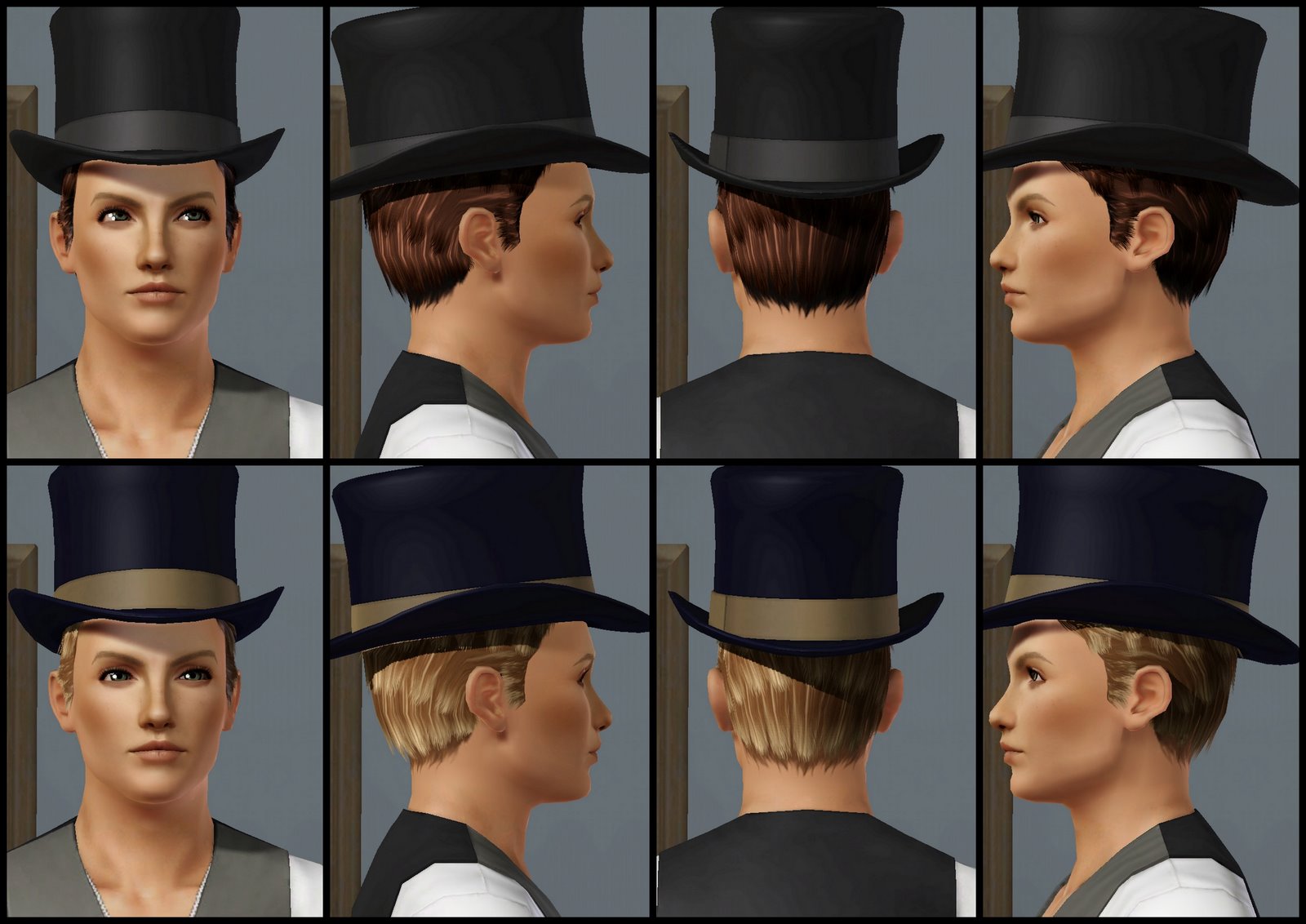 The Sims 3 Store: Hair Showroom: Top Hat