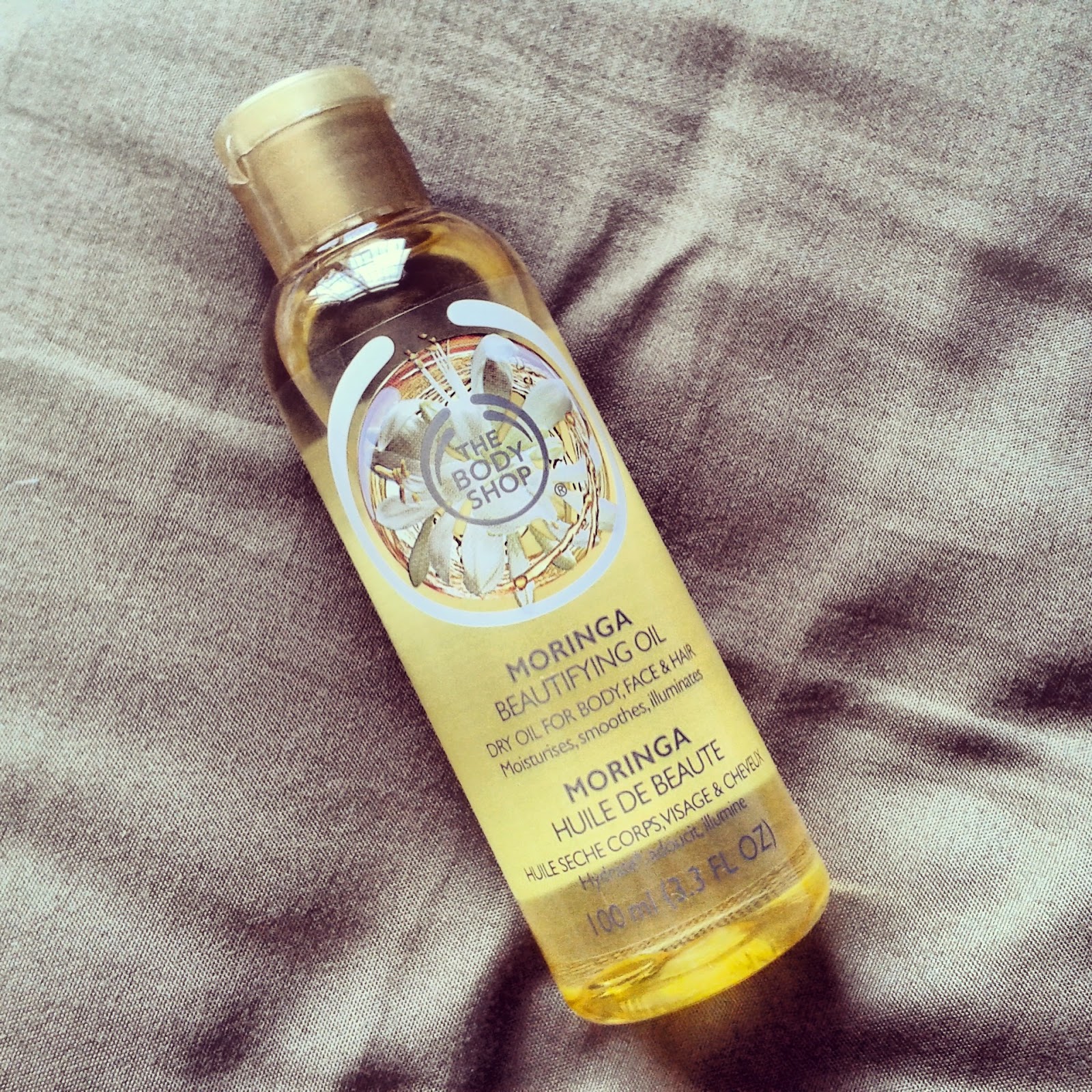 Moringa Beautifying Oil, da The Body Shop - Arredor de mim