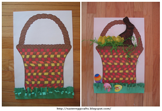 Weave an Easter Basket Scene | Easter Egg Crafts