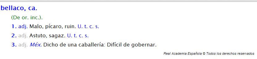 CONTROLA TU LENGUA: Bellaco
