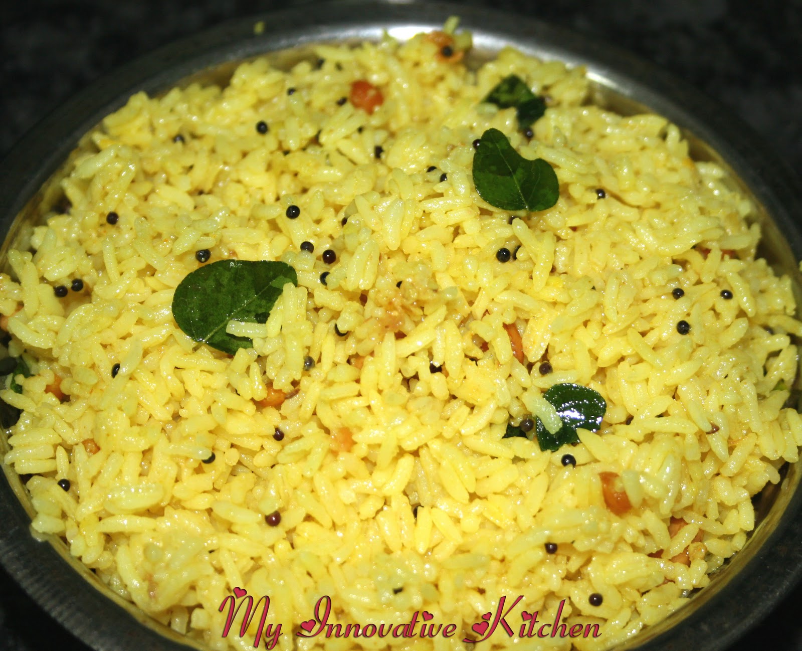 My Innovative Kitchen: Twist The Traditional - Pulihora (Tamarind Rice)