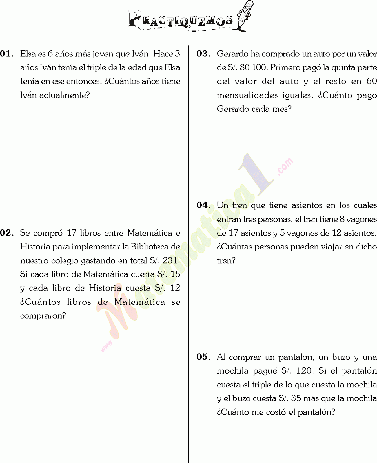 OPERACIONES COMBINADAS DE 4 OPERACIONES EN NATURALES EJEMPLOS Y ...