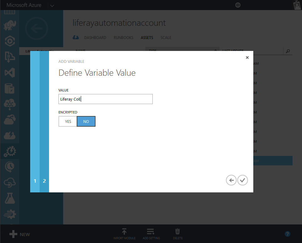 Liferay Azure Automation With Runbooks