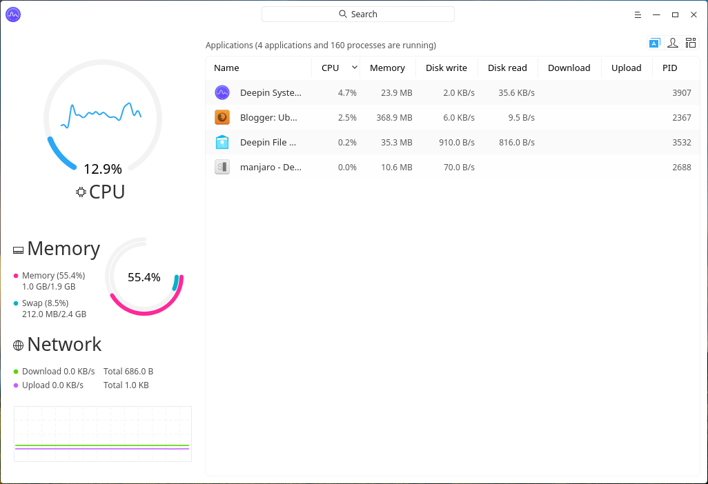 Quick Look to Deepin Desktop on Manjaro
