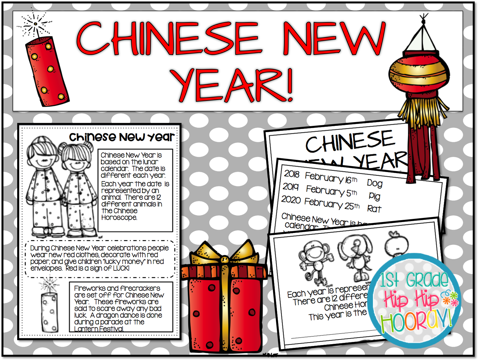 1st Grade Hip Hip Hooray!: Chinese New Year February 16th