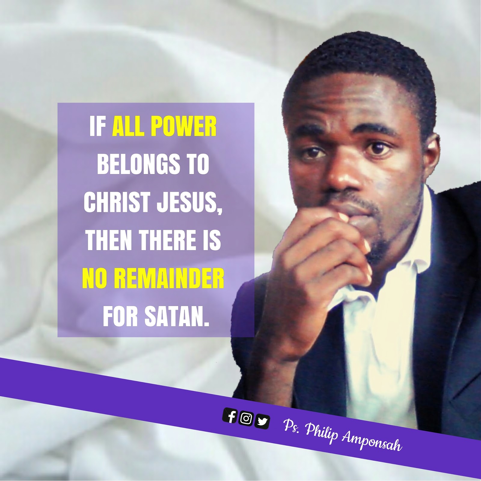 ALL POWER BELONGS TO JESUS