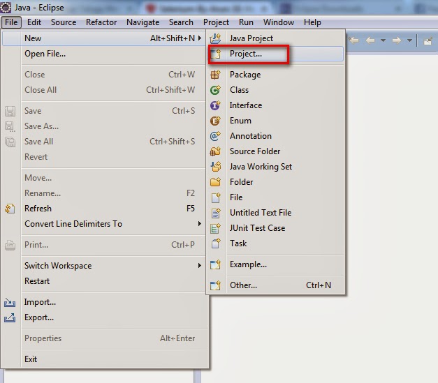 Selenium-By-Arun: 10. How to create projects in Eclipse IDE