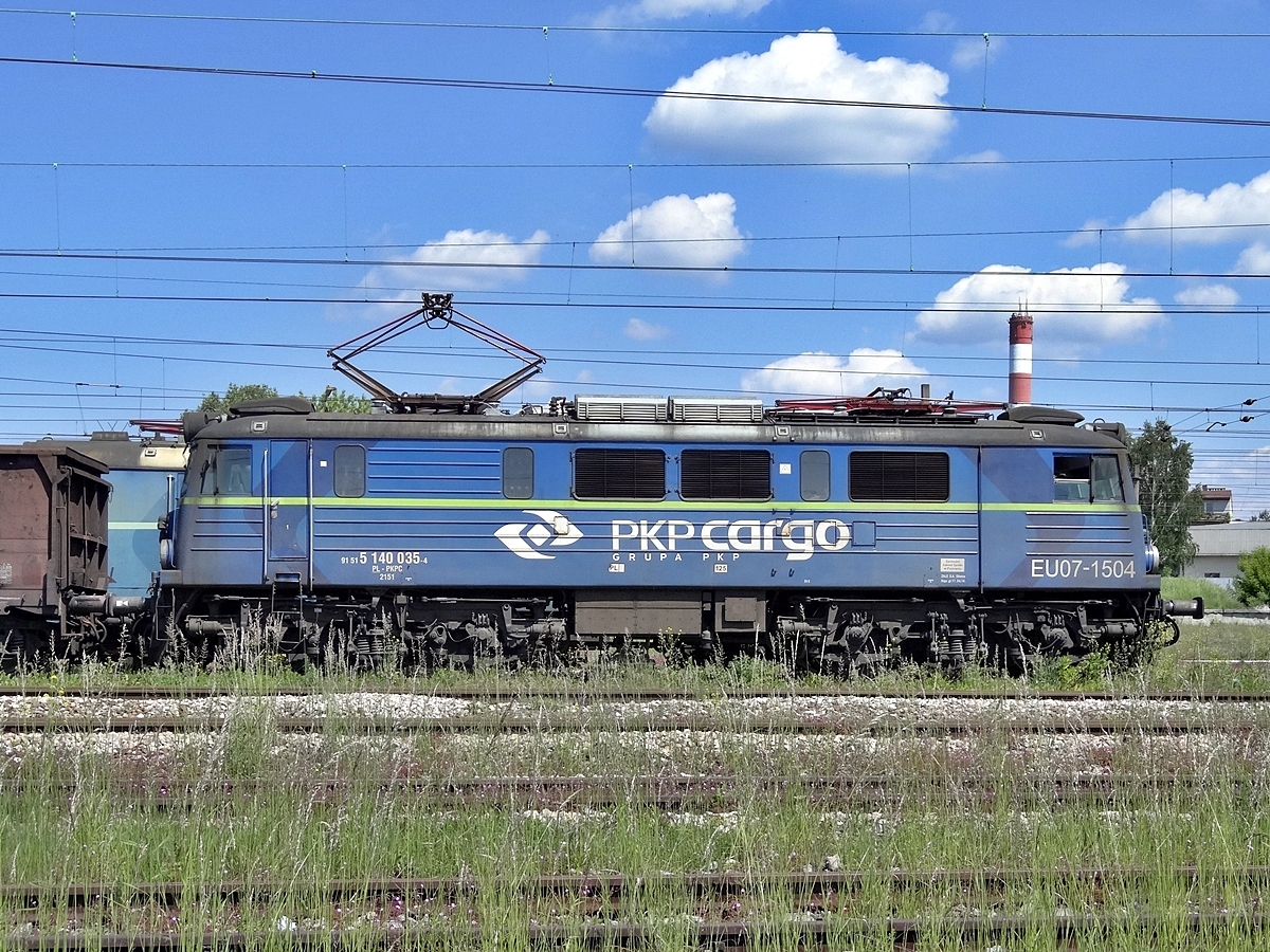 EU07-1504 na stacji Kielce Herbskie | Kolejowe Kielce