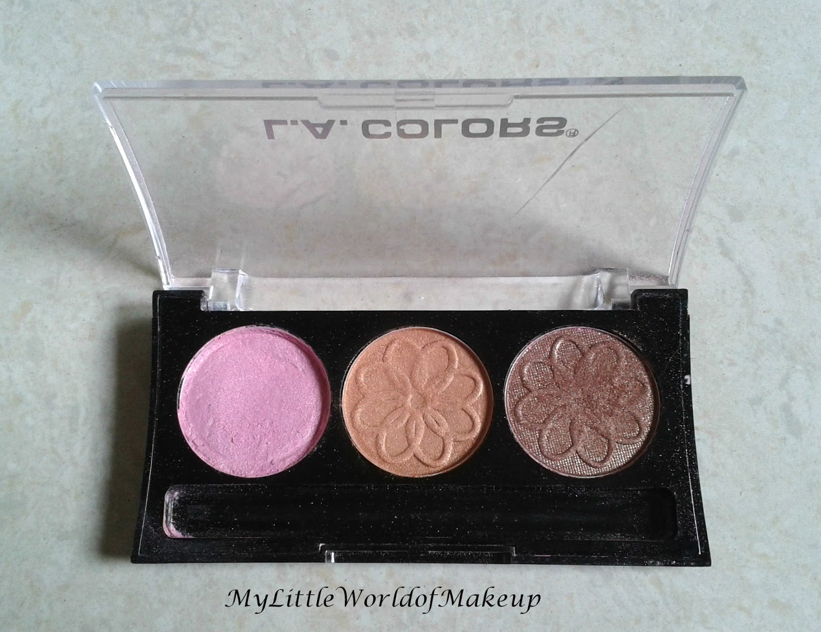 L.A Colors 3 Color Eyeshadow in Orchid Review & Swatches! - makeup2050