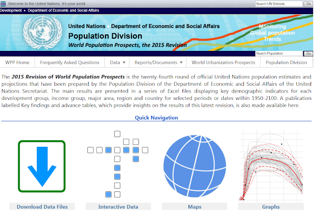 LI Xu's World: Data: UN Population Division