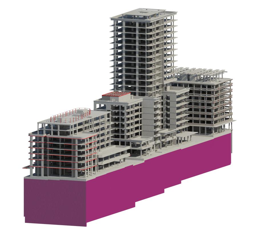 Completed Structural Revit Model | BIMWise