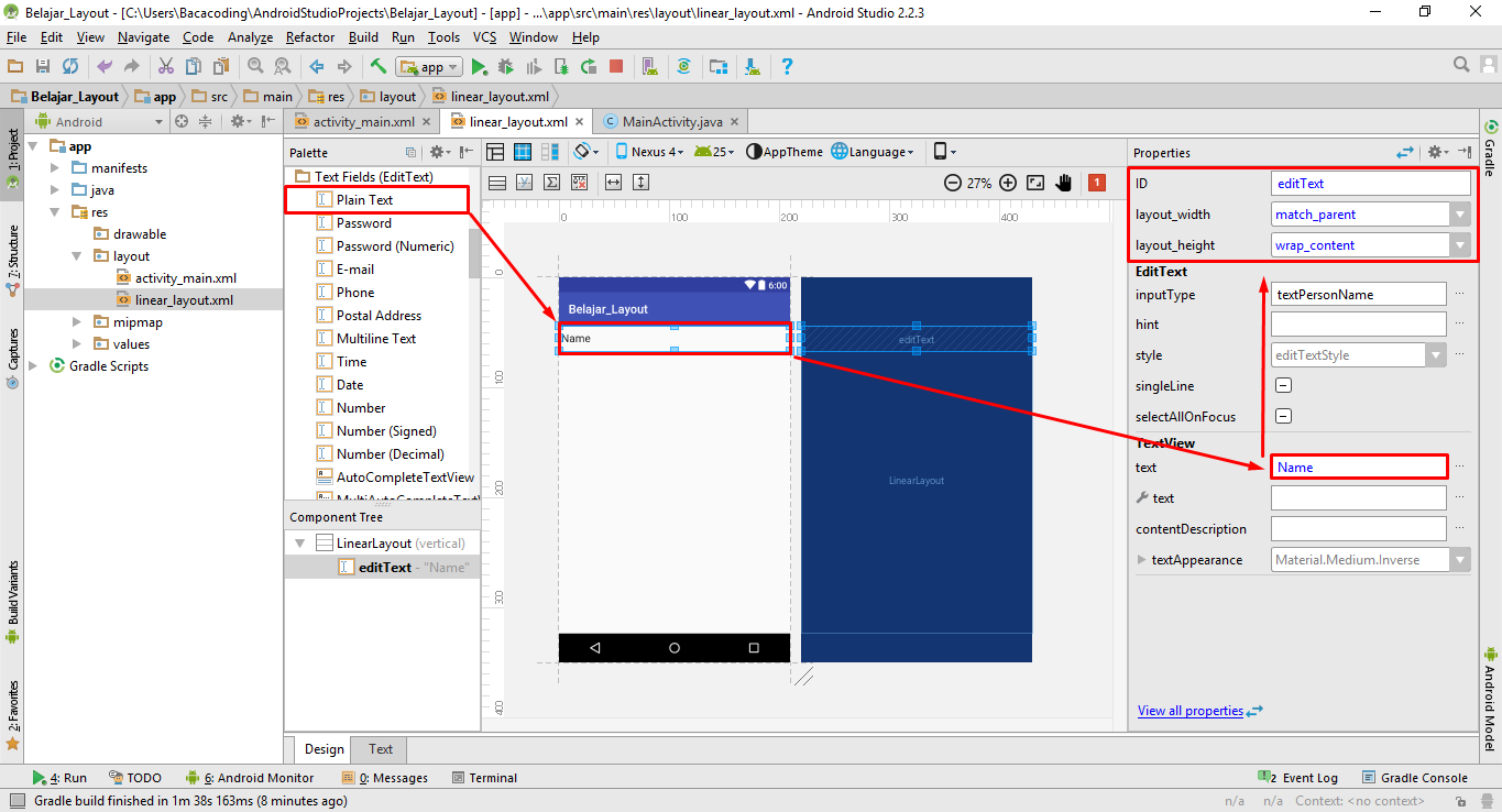 Cara Mudah Belajar Layout di Android Studio ~ Domo Teknologi