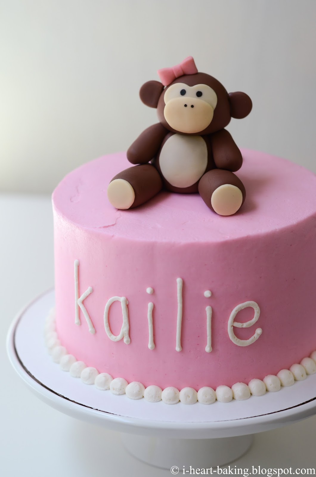 i heart baking!: monkey baby shower cake