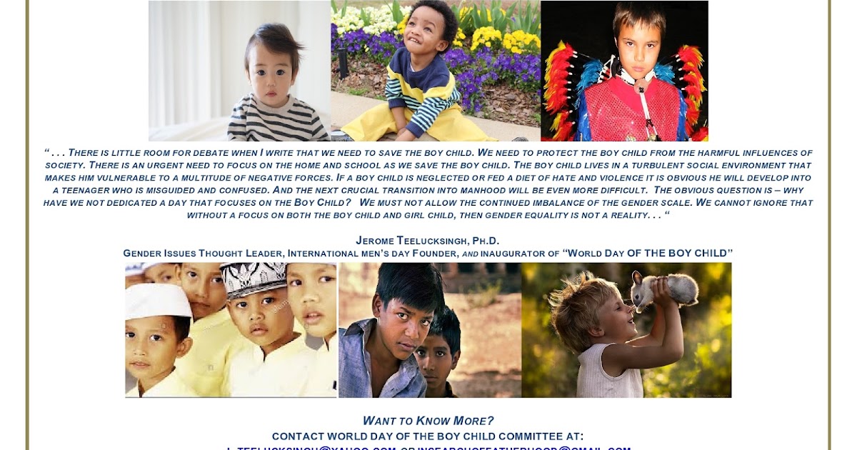 IN SEARCH OF FATHERHOOD(R): SAVING AND PROTECTING OUR SONS . . . "WORLD ...