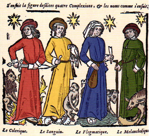 il ventaglio di piume: Gli umori di Ippocrate