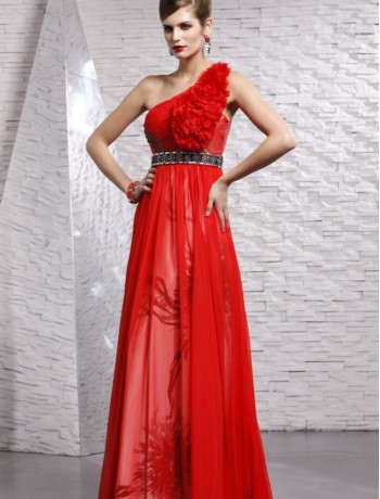 Raining Blossoms Prom Dresses: Gorgeous Red Prom Dress for Great Prom