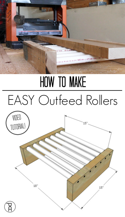 How to Make Easy Outfeed Rollers - Video Tutorial | Pneumatic Addict