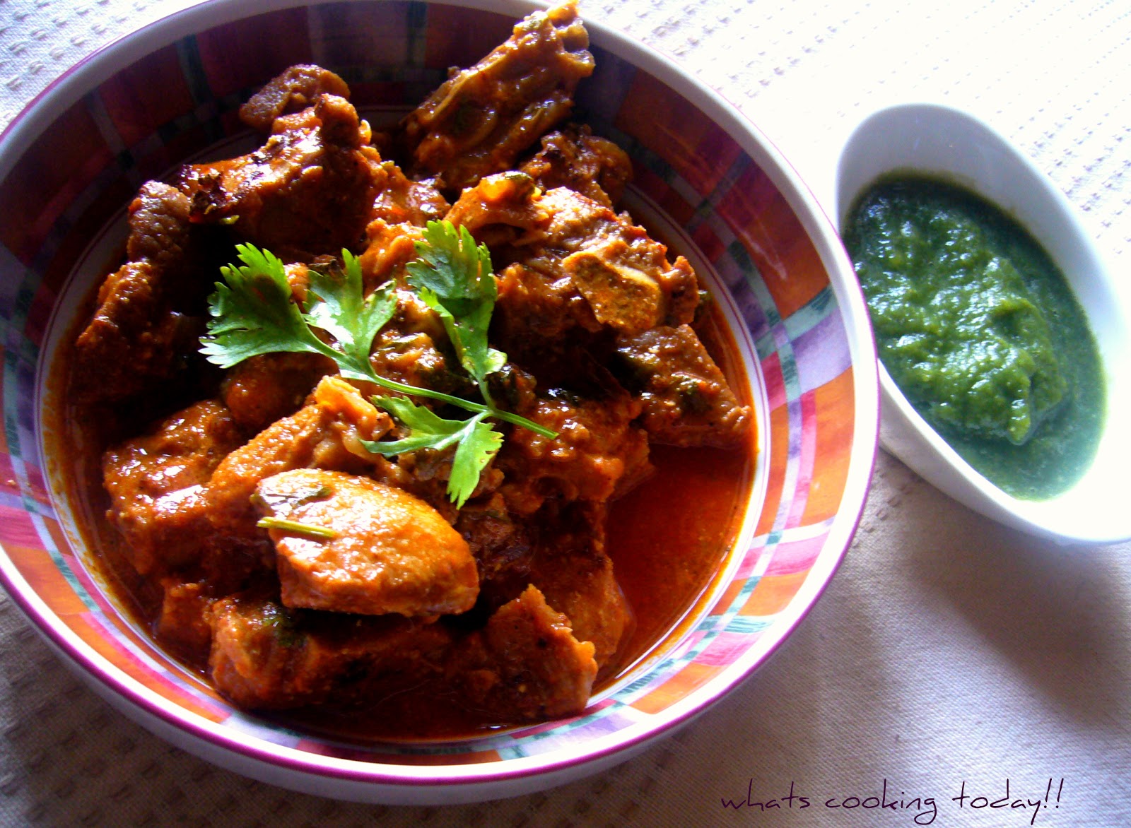 What's Cooking Today!!: Mutton Masala with Mint 'n' White Radish ...