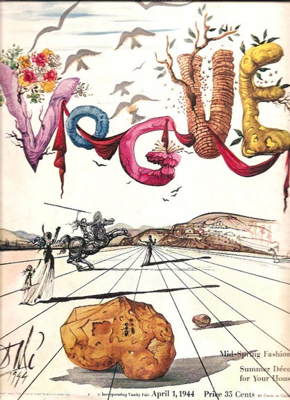 Salvador Dali Auction Results Watch: Vogue Magazine Cover by Salvador ...