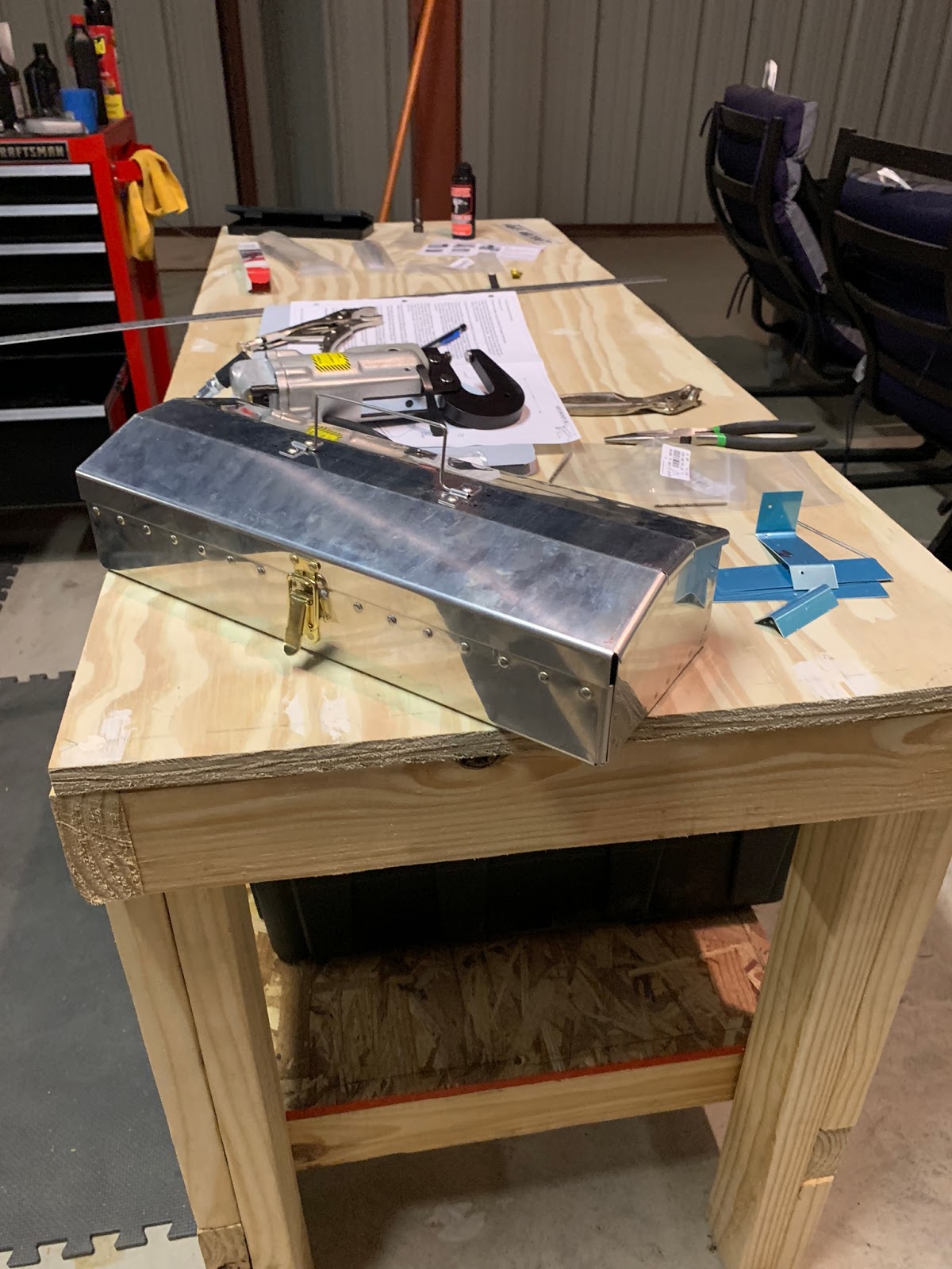 Finalized Shop Setup, Built a Toolbox