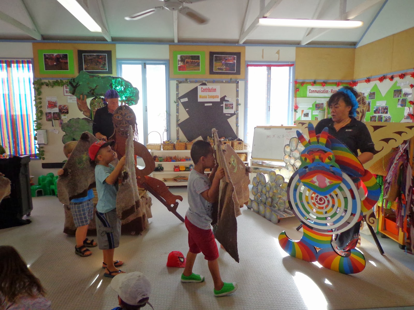 Welcome to Glamorgan Kindergarten Blog : Apo the Greedy Taniwha, Puppet