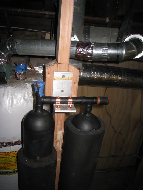 Adventures in Solar Hot Water: Drainback Tank Mounted